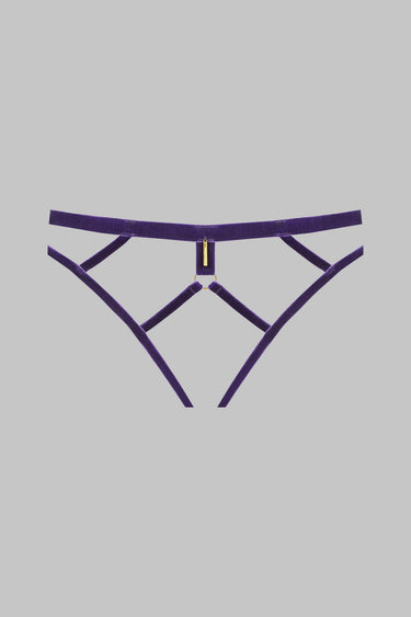 Purple open panty - Velvet set - Maison Close – Maison Close US