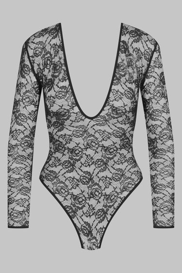 V-neck thong bodysuit - Flashback – Maison Close US